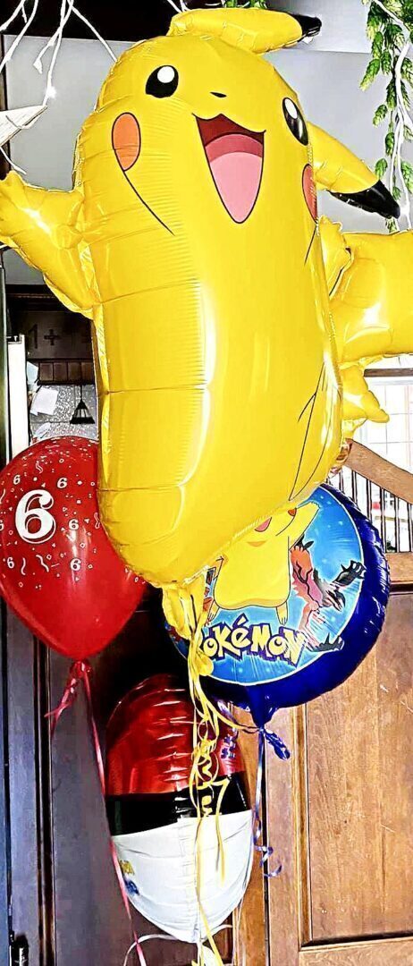 Bouquet d'hélium Pokémon - Les Gonflés